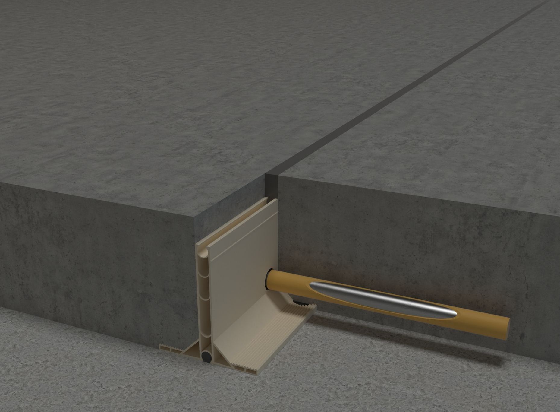 Formed Expansion Joints using Tec-Form Screed Rails - Concrete Floor ...